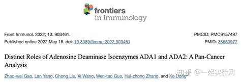 8 ！双基因ada1 和 Ada2的泛癌分析 知乎