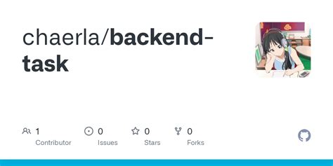 Github Chaerla Backend Task