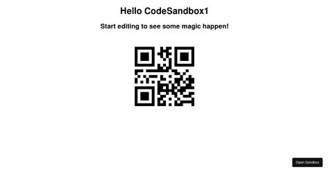 Example Zxing Qr Generator Forked Codesandbox