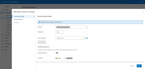 Configuration Of Hyper V Server Cluster With PowerProtect Data Manager Dell PowerProtect Data