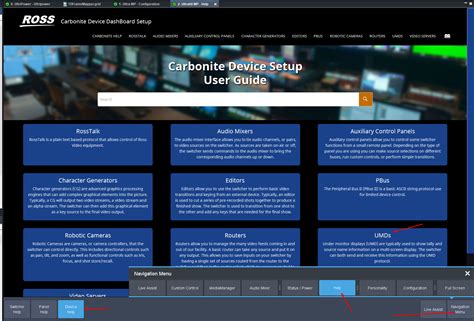 Carbonite Ultra 60 And Umd Tsl Production Switchers