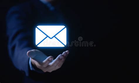 Electronic Mail Concept Is Online Communication On The Internet Network Receiving And Sending