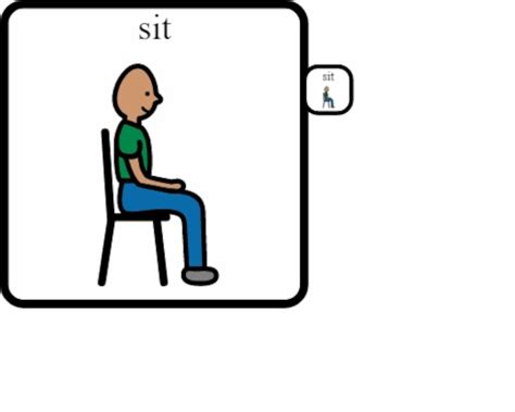 Sit At Desk Boardmaker