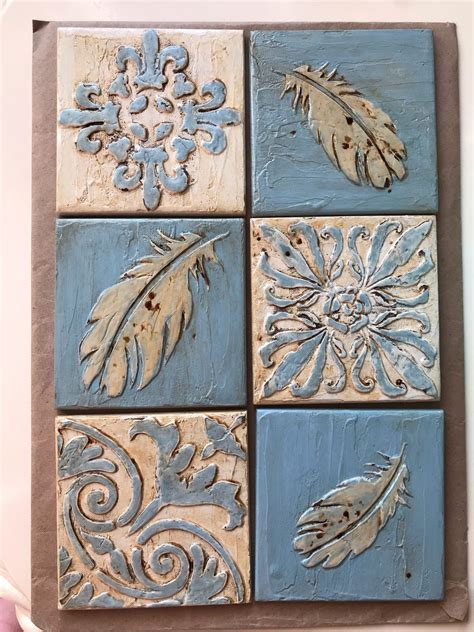 Декоративная плитка с объемным декором