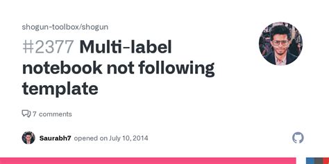 Multi Label Notebook Not Following Template · Issue 2377 · Shogun