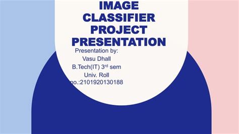 Image Classifier Projectpptx