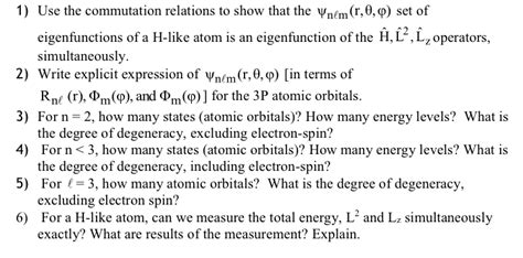 solved use the commutation relations to show that the