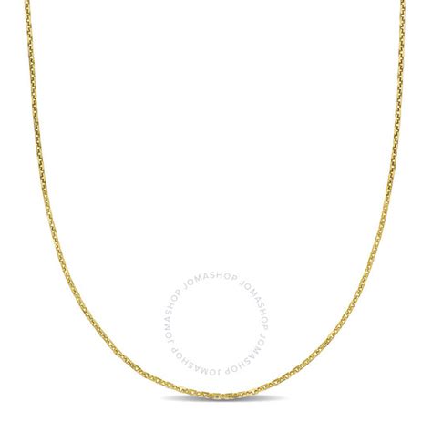 Amour 12mm Diamond Cut Cable Chain Necklace In 14k Yellow Gold 16 In