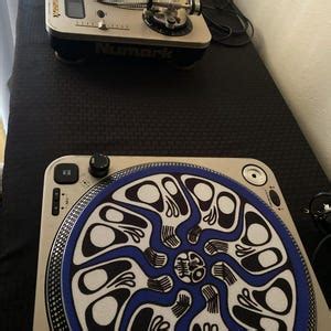 Dj Industries Full Moon Dj Slipmat Etsy