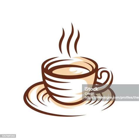 커피 로고 디자인 벡터 일러스트 카페와 레스토랑을 위한 빈티지 커피 로고 벡터 디자인 컨셉 로고 아이콘 라벨 배지 기호 및 기호에 대한 추상 커피 숍 벡터 디자인 0명에
