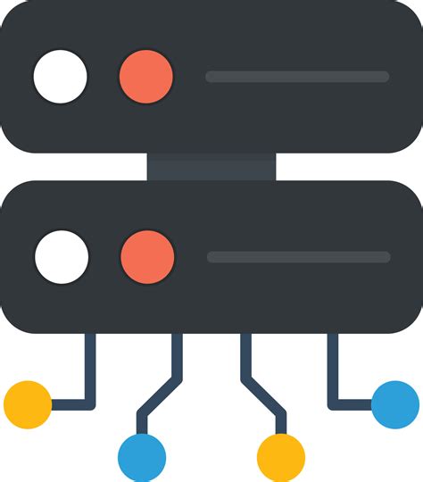 Server Flat Icon Vector Art At Vecteezy
