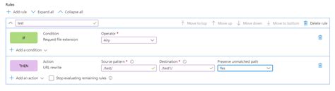 I Want To Setup A Rules Engine Url Rewrite For Azure Standard Fd Setup My Source Is Abc