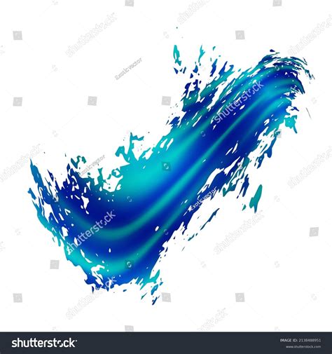 Vector Brush Stroke Abstract Fluid Splash Stock Vector Royalty Free