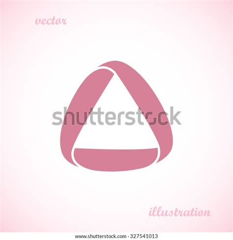 Triangular Ribbon Vector Icon Stock Vector Royalty Free 327541013