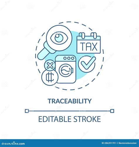 Traceability Icon Outline Style Thin Line Creative Traceability Icon For Logo Graphic Design