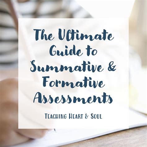Summative Vs Formative Assessment Teaching Heart Soul