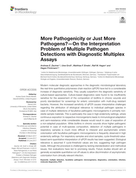 PDF More Pathogenicity Or Just More Pathogens On The Interpretation Problem Of Multiple