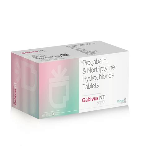 Pregabalin And Nortriptyline Hydrochloride Tablets