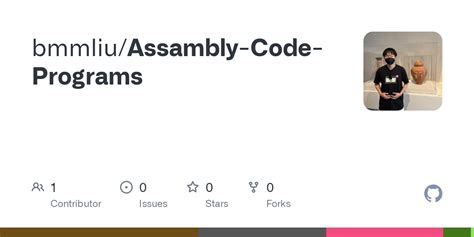Github Bmmliuassambly Code Programs