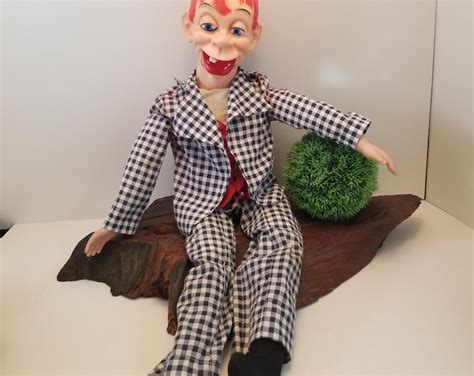 Mortimer Snerd Ventriloquist Doll 1968 Non Working Mouth Ventriloquist Doll 30 Inches Etsy