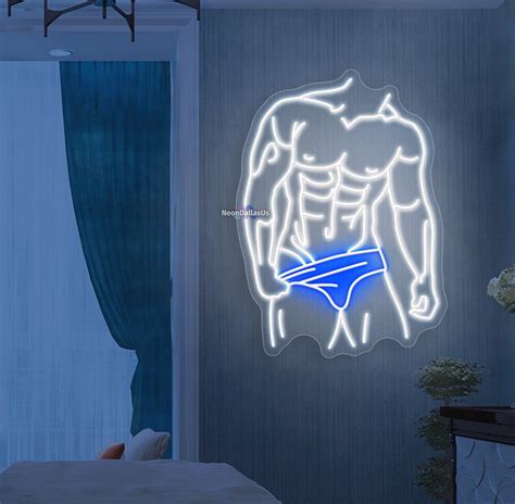 Body Sexy Man Neon Sign 6 Packs Man Led Sign Body Man Sign Naked Man