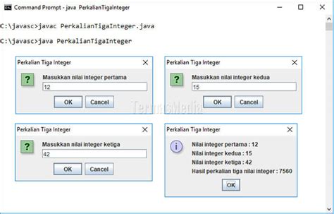 Program Java Perkalian Nilai Integer
