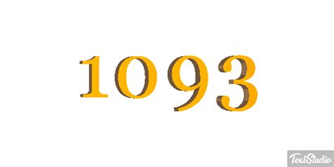 1093 Number Animated  Logo Designs