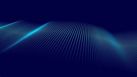 Premium Vector Abstract Wave With Moving Dots Flow Of Particles Cyber
