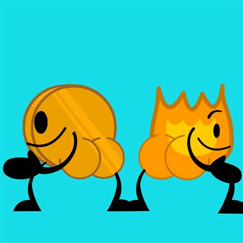 Coiny And Firey Showing Thier Butts In Bdfi Style By Pxxlednicktheck On