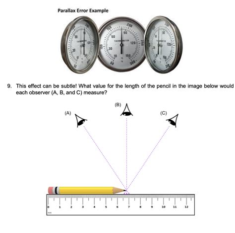 Solved Parallax Error Example 9 This Effect Can Be Subtle