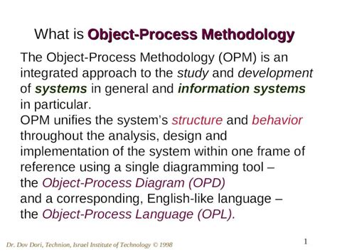 Ppt What Is Object Process Methodology Dokumentips