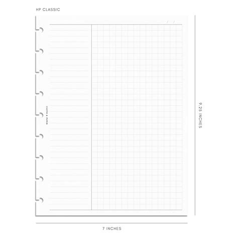 Column Note Taking Planner Insert Cloth And Paper Cloth And Paper