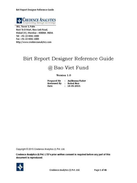 birt report designer reference guide pdf analytics button computing