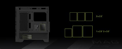 Msi Mag Forge 321r Airflow Premium Mid Tower Gaming Pc Case Tempered Glass Side