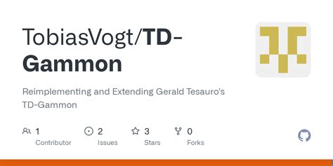 github tobiasvogt td gammon reimplementing and extending gerald