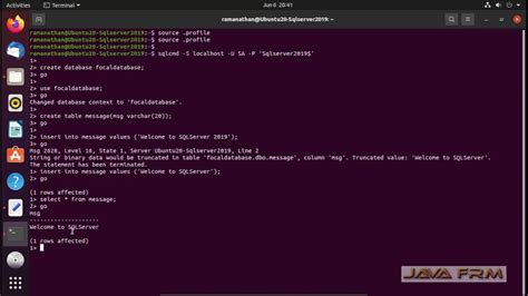 How To Install Sql Server 2019 On Ubuntu 2004 Lts And Connect From Sql