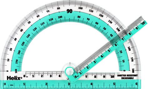 180° Shatter Resistant Swing Arm Protractor 6 100 Each Geyer Instructional Products