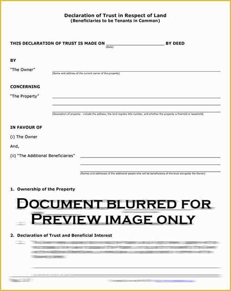 Free Declaration Of Trust Template Of Sample Revocation Of Trust Form Blank Revocation Of Trust