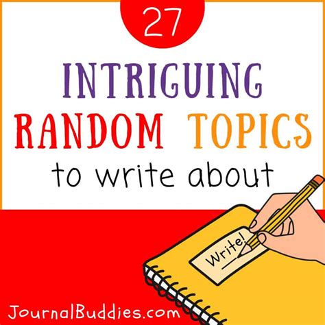 Random Topics To Write About