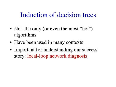 Induction Of Decision Trees