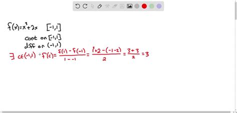 solved determine whether the mean value theorem can be applied to f on