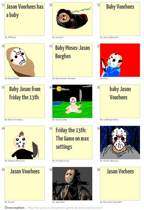 Jason Voorhees Has A Baby Drawception
