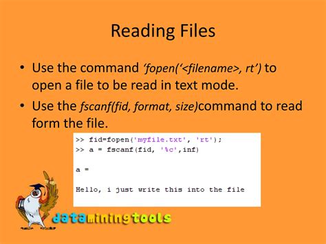 Matlab Text Files Ppt