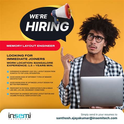 Santhosh Ajayakumar On Linkedin Opening Hiring Insemi Insemi