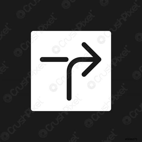 right horizontal alignment sign dark mode glyph ui icon stock vector 5696573 crushpixel