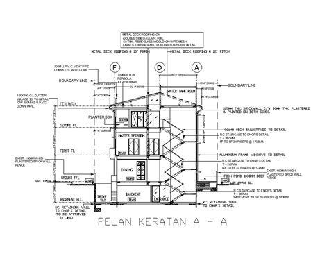 Apartment Building Sectional Elevation Design Specified In This File Download This 2d Autocad
