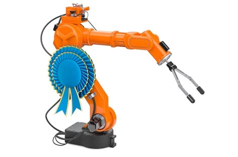 Premium Photo Rbotic Arm With Best Choice Badge 3d Rendering Premium Photo Rbotic Arm With Best Choice Badge 3d Rendering