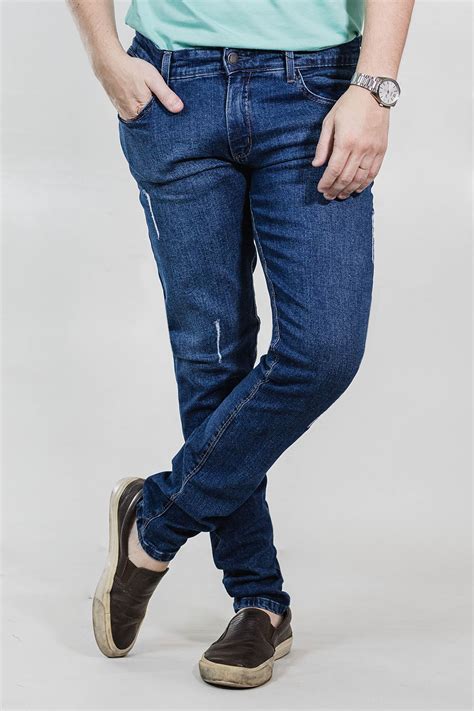 Calça Jeans Skinny Puídos Masculina Elastano Anticorpus