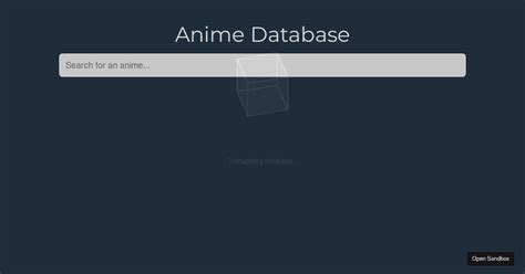 Anime Database Forked Codesandbox