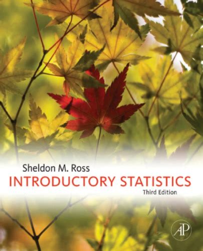 Solutions For Introductory Statistics 3rd By Ross Sheldon M Book Solutions Numerade